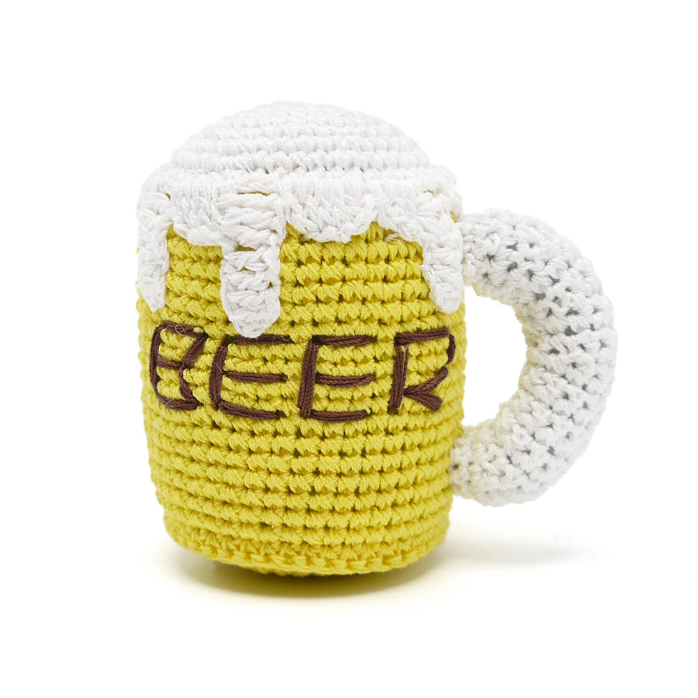 beer mug knit toy
